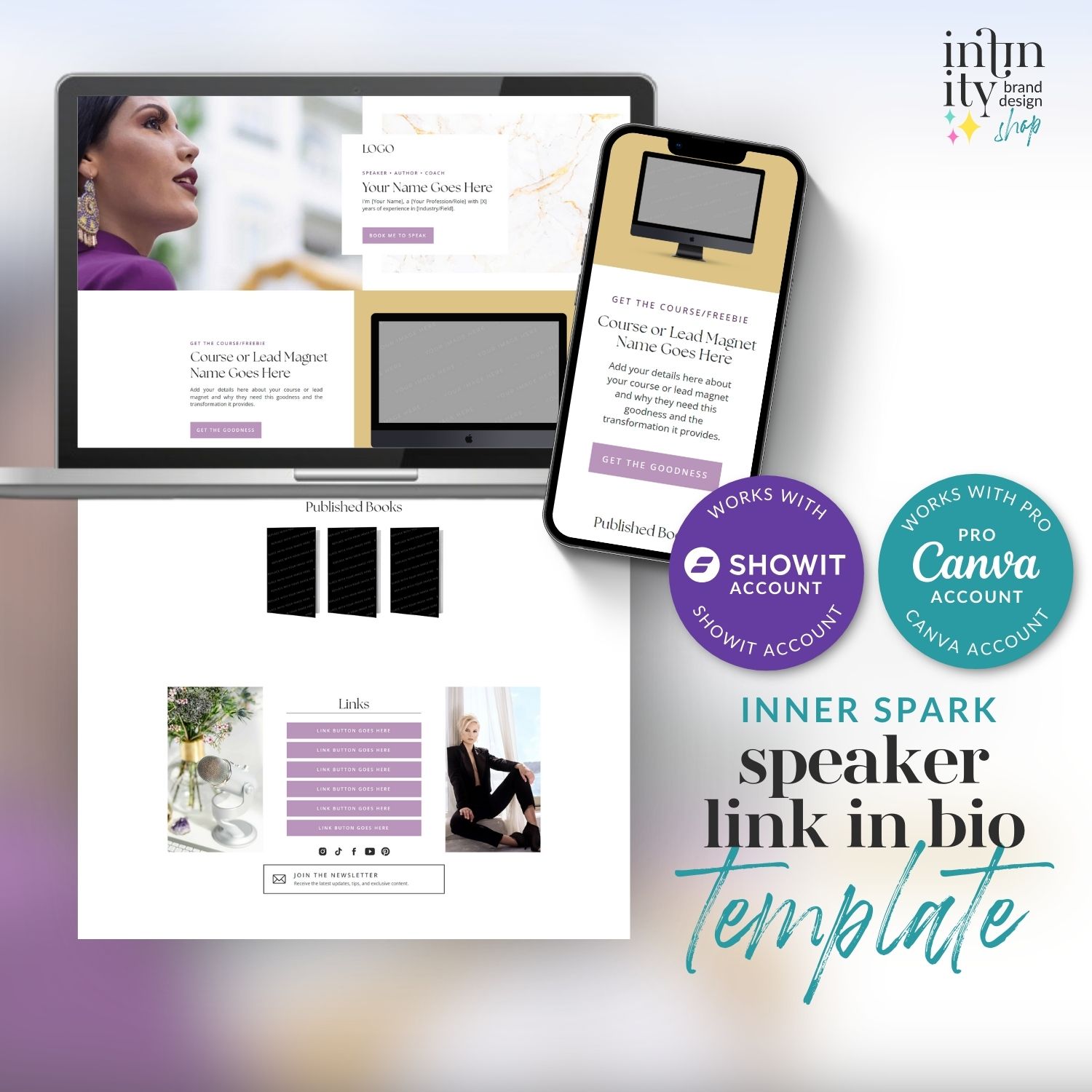 Soulful Speaker Link In Bio Template: by Infinity Brand Design