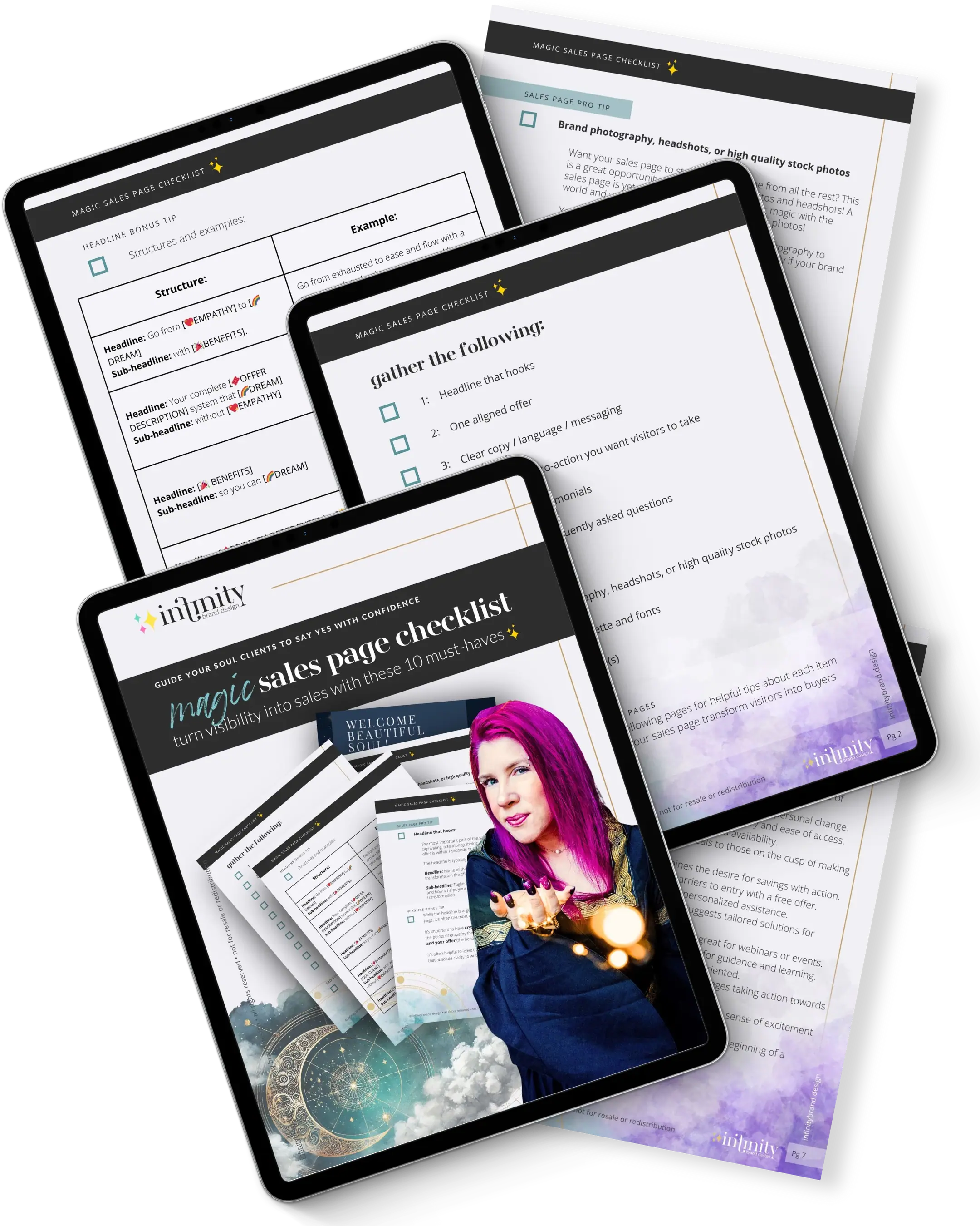 The Magic Sales Page Checklist: Infinity Brand Design