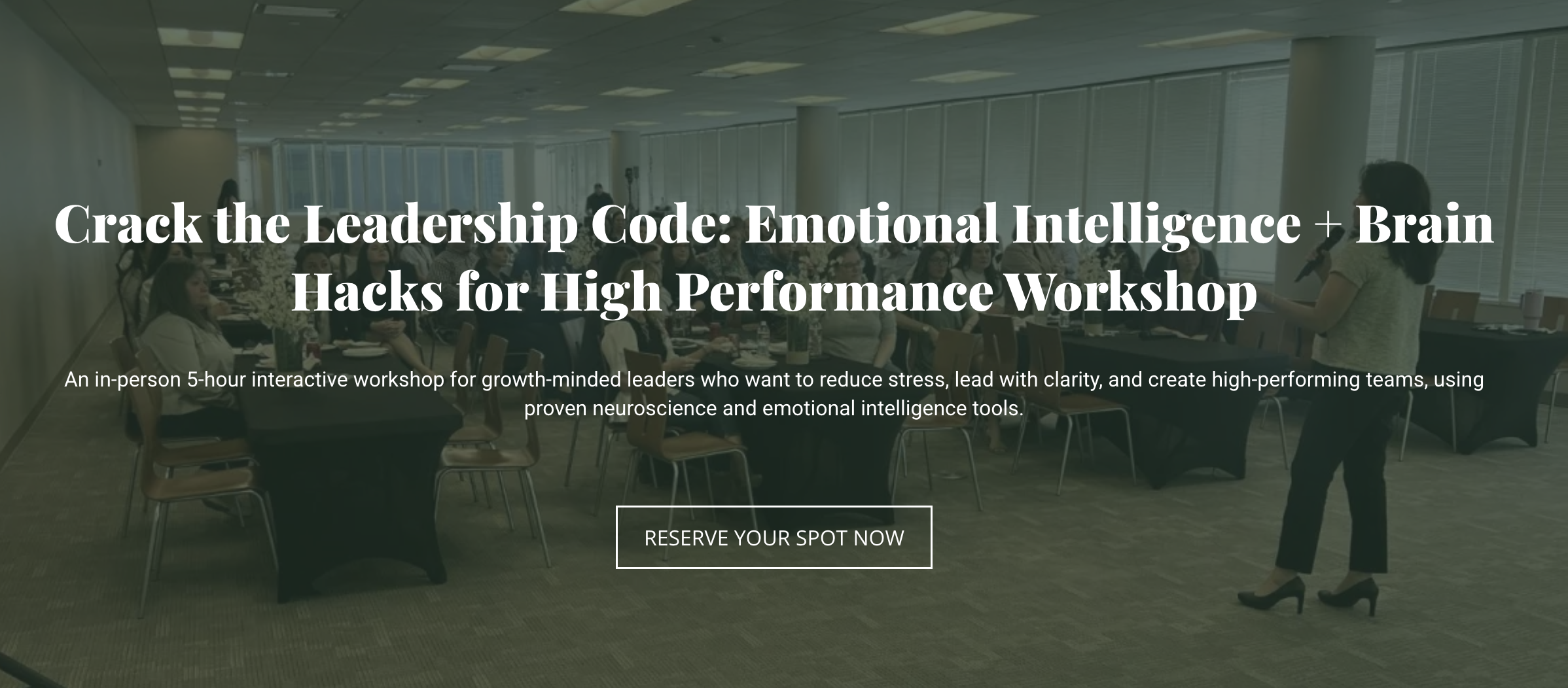 Crack the Leadership Code: Emotional Intelligence + Brain Hacks for High Performance Workshop