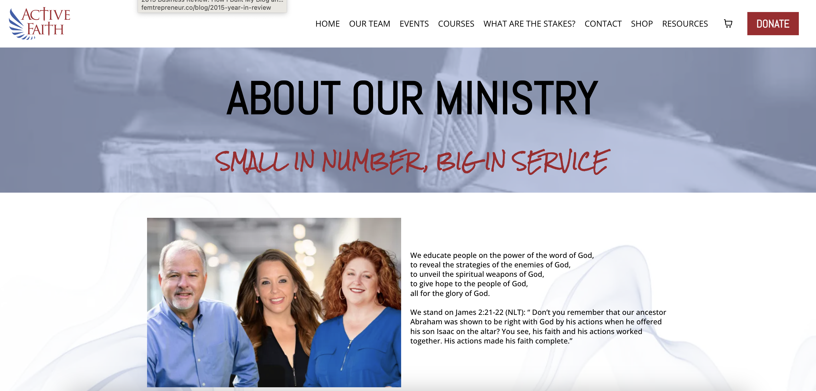 Active Faith | Meet Our Team