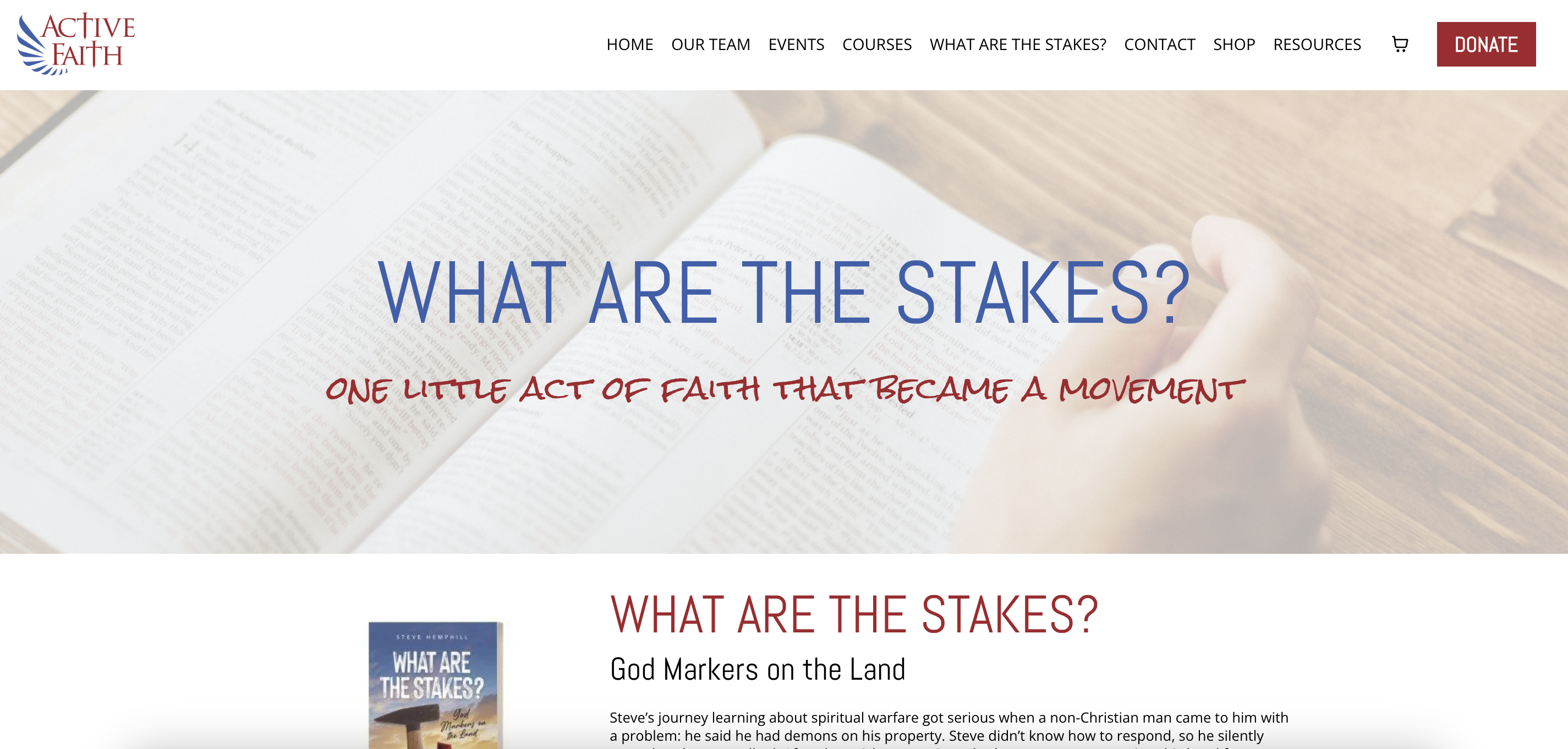 Active Faith | What are the Stakes Movement