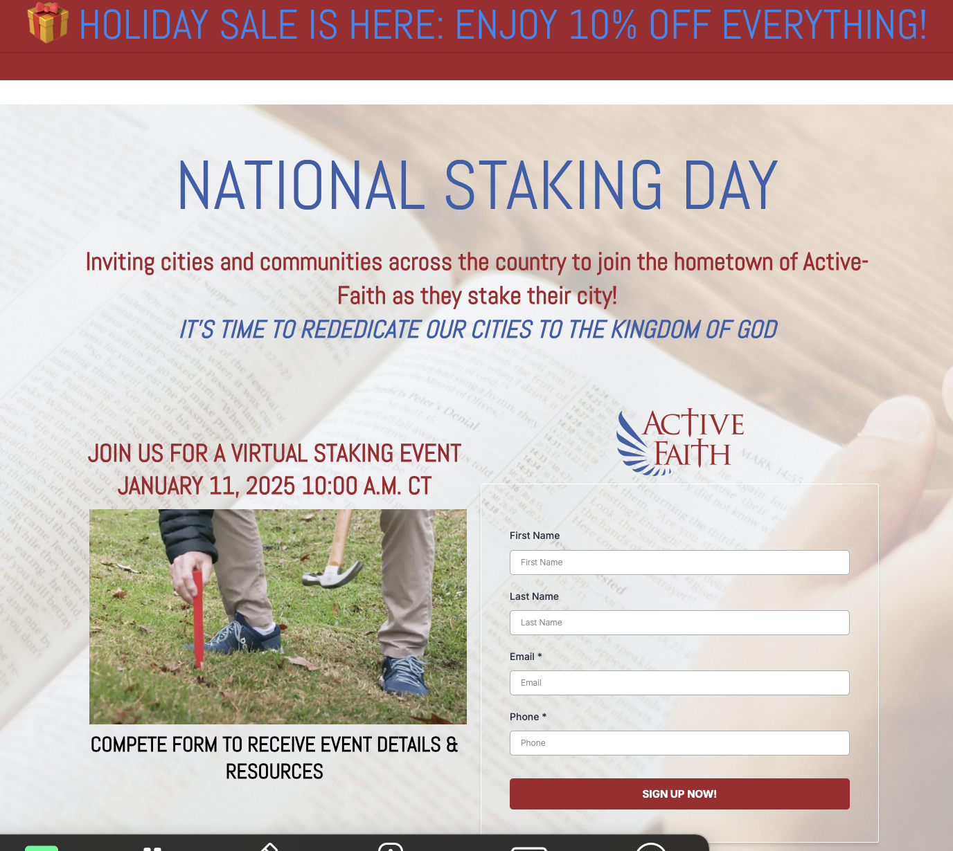 Active Faith | National Staking Day
