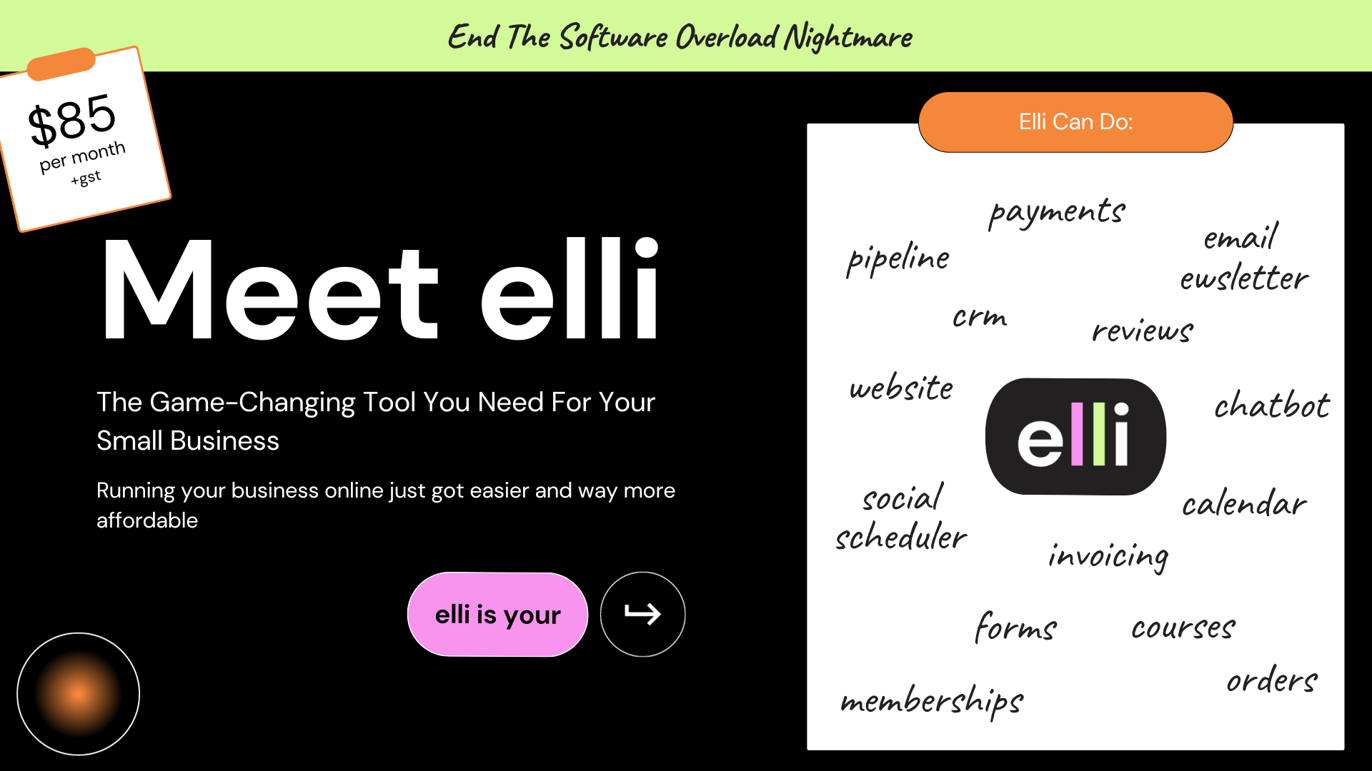 Tired Of The Software Overload Nightmare? | Meet Elli