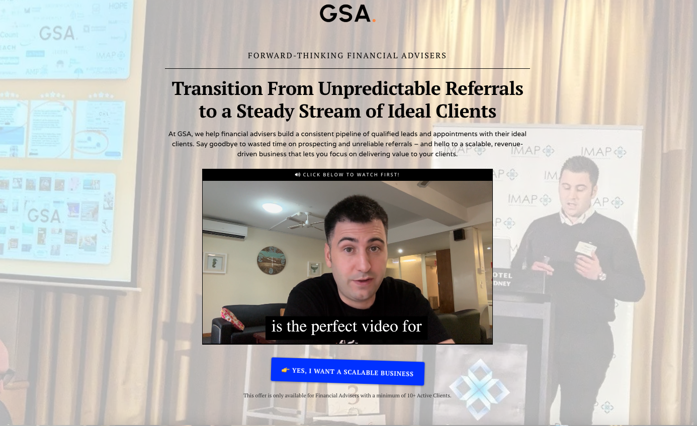 Financial Service Client Acquisition | GSA