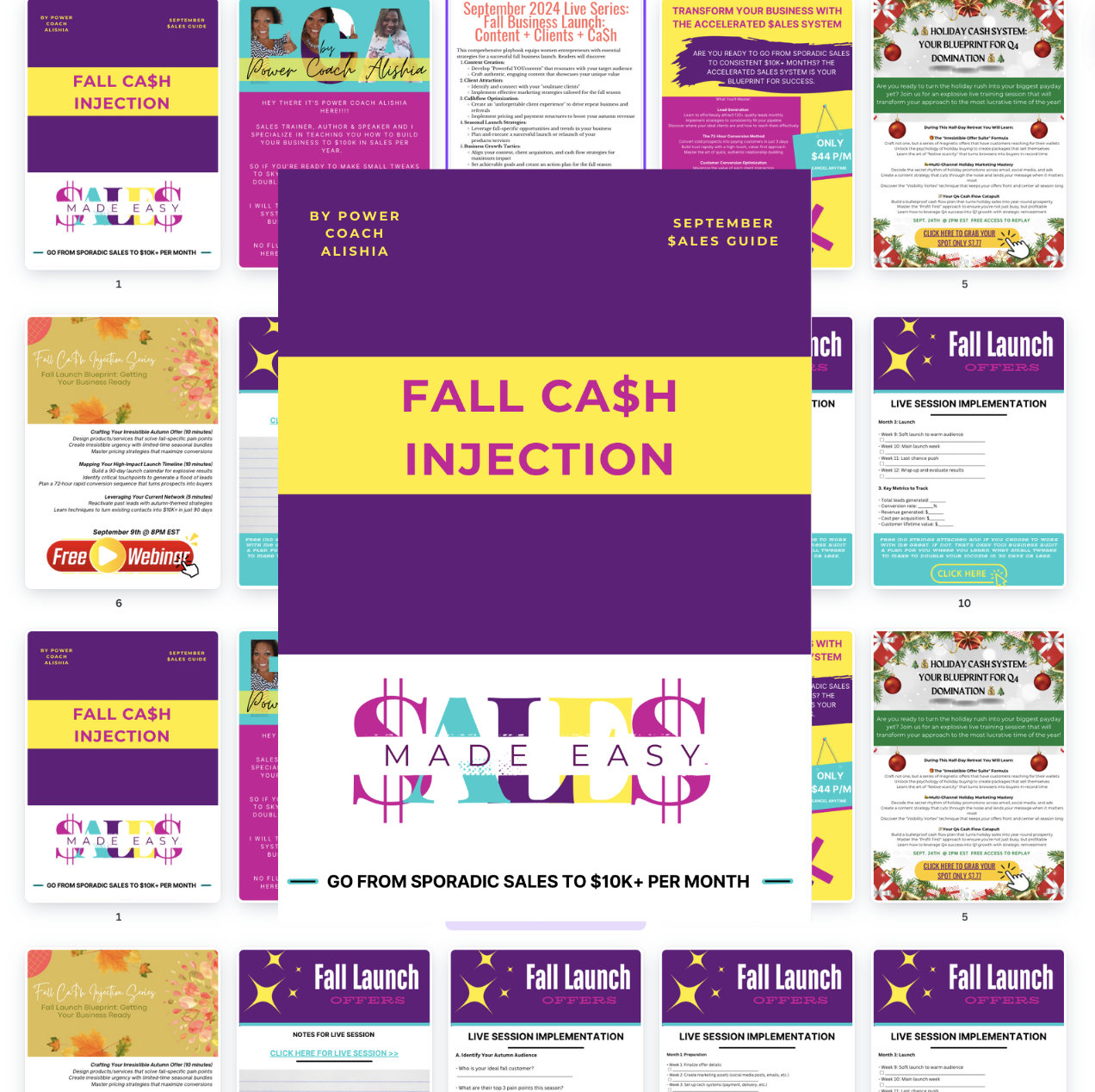 September Fall Ca$h Injection Guide
