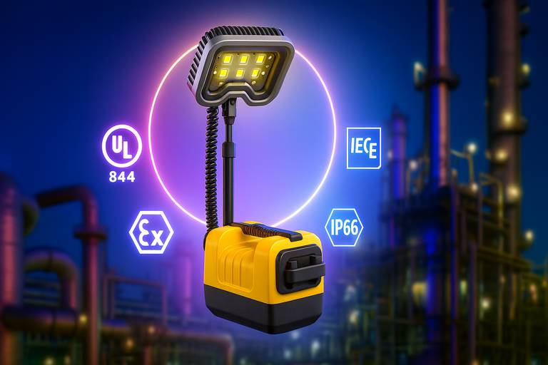 Portable Explosion Proof LED Work Light | C1D1 & C1D2 Certified