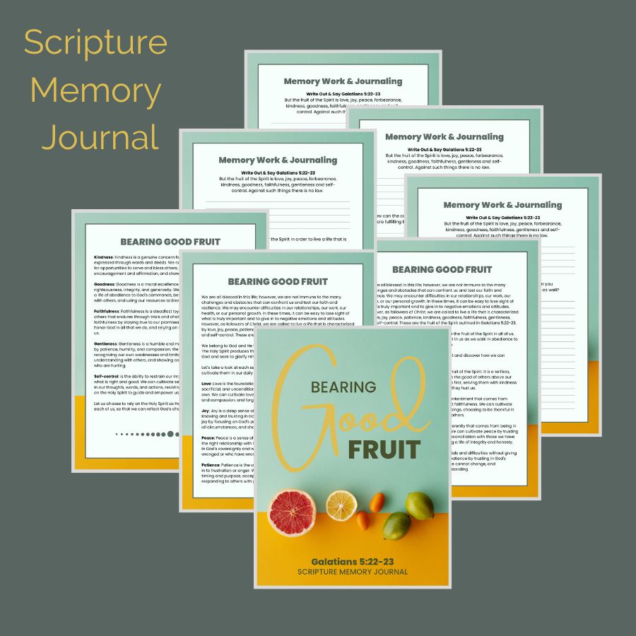 Scripture Memory Journal