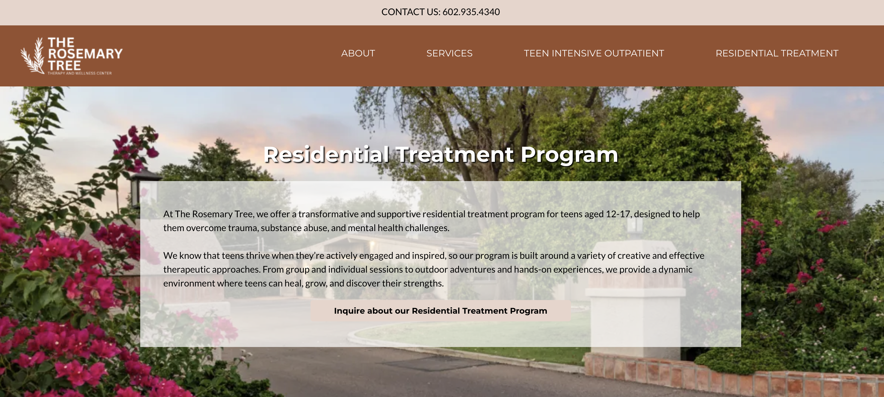 Inquire About Our Residential Treatment Program in Phoenix, AZ