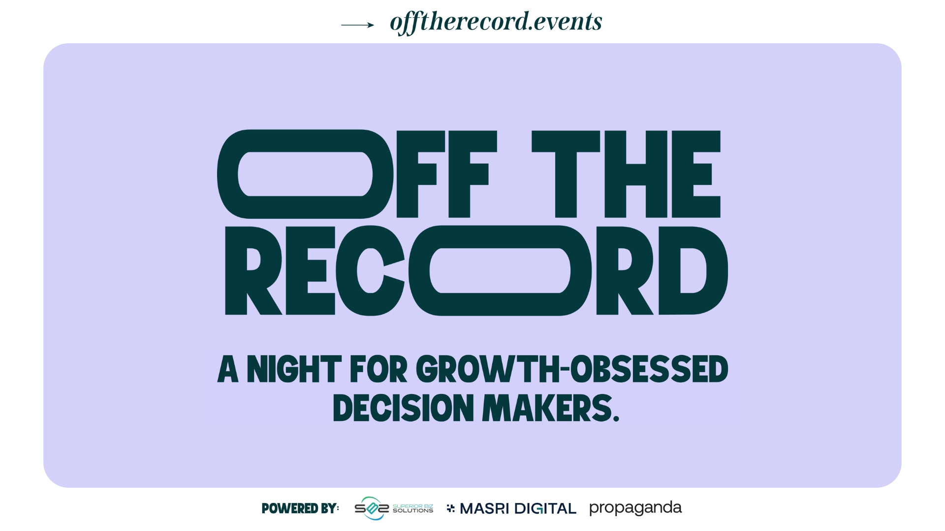 Off the Record: NYC Rooftop Event for Founders & Operators | Aug 19