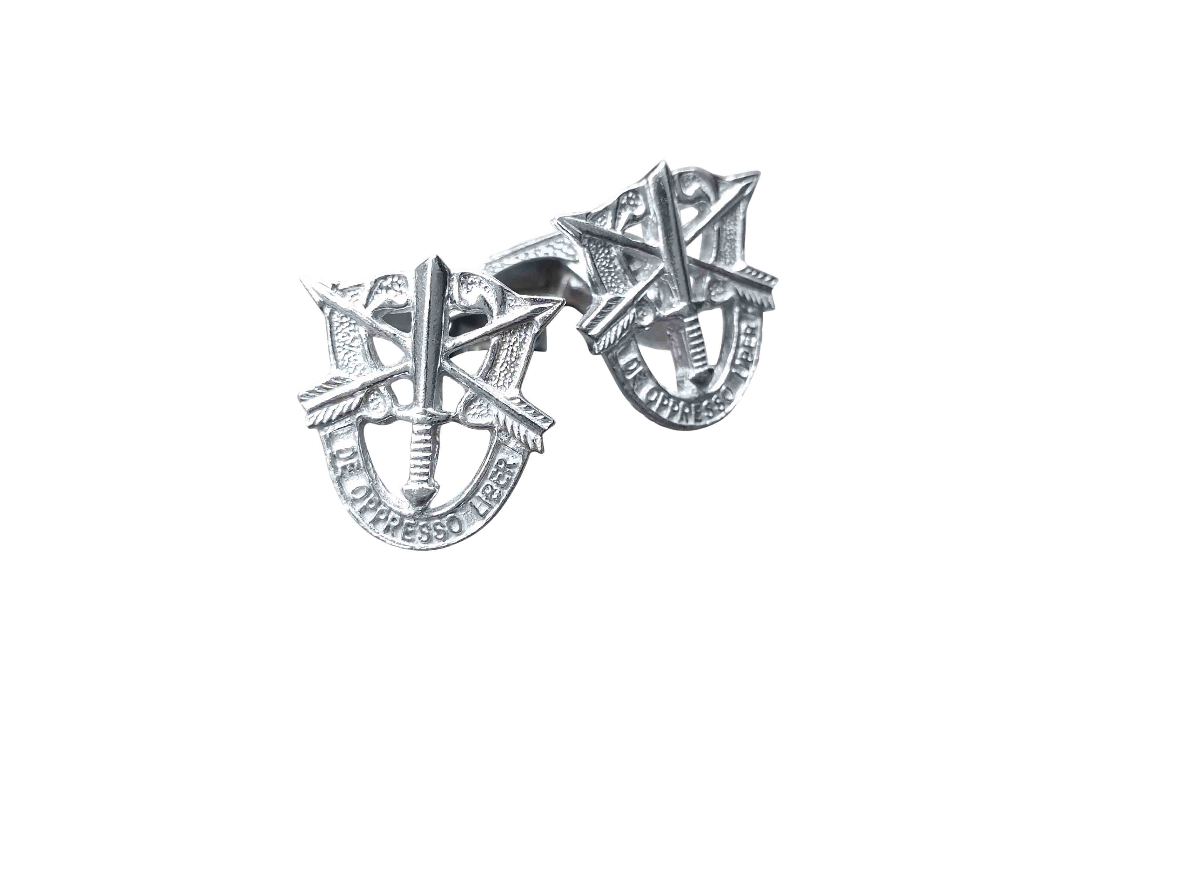 US Special Forces Silver Cufflinks – Iconic Emblem Accessory