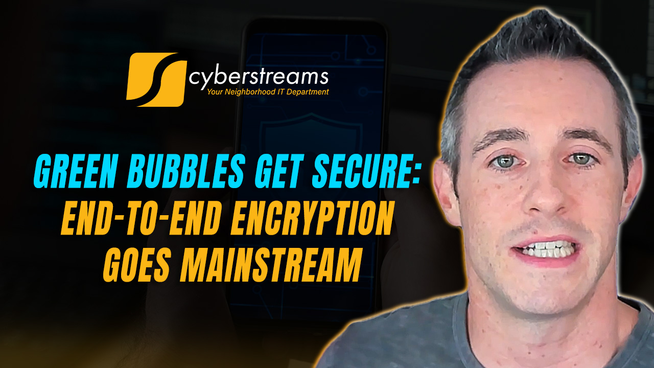 Green Bubbles Get Secure: End-to-end Encryption Goes Mainstream