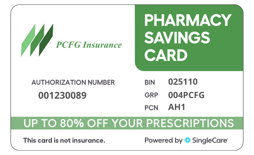 Save up to 80% on Prescriptions with PCFG Insurance's Drug Savings Card ...