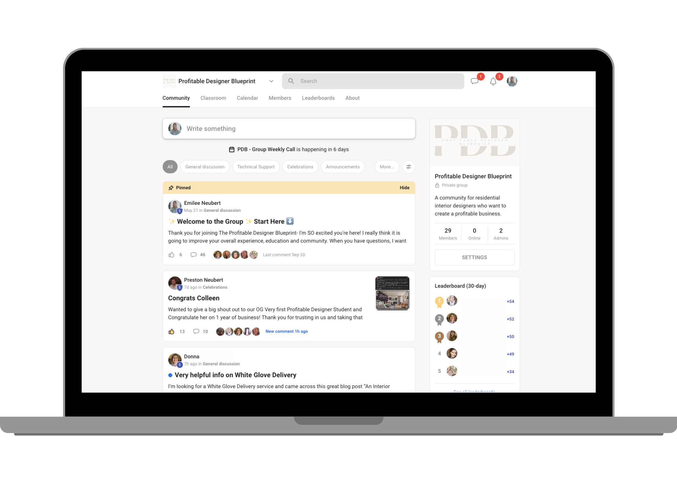 The Private Profitable Designer Blueprint Skool Group