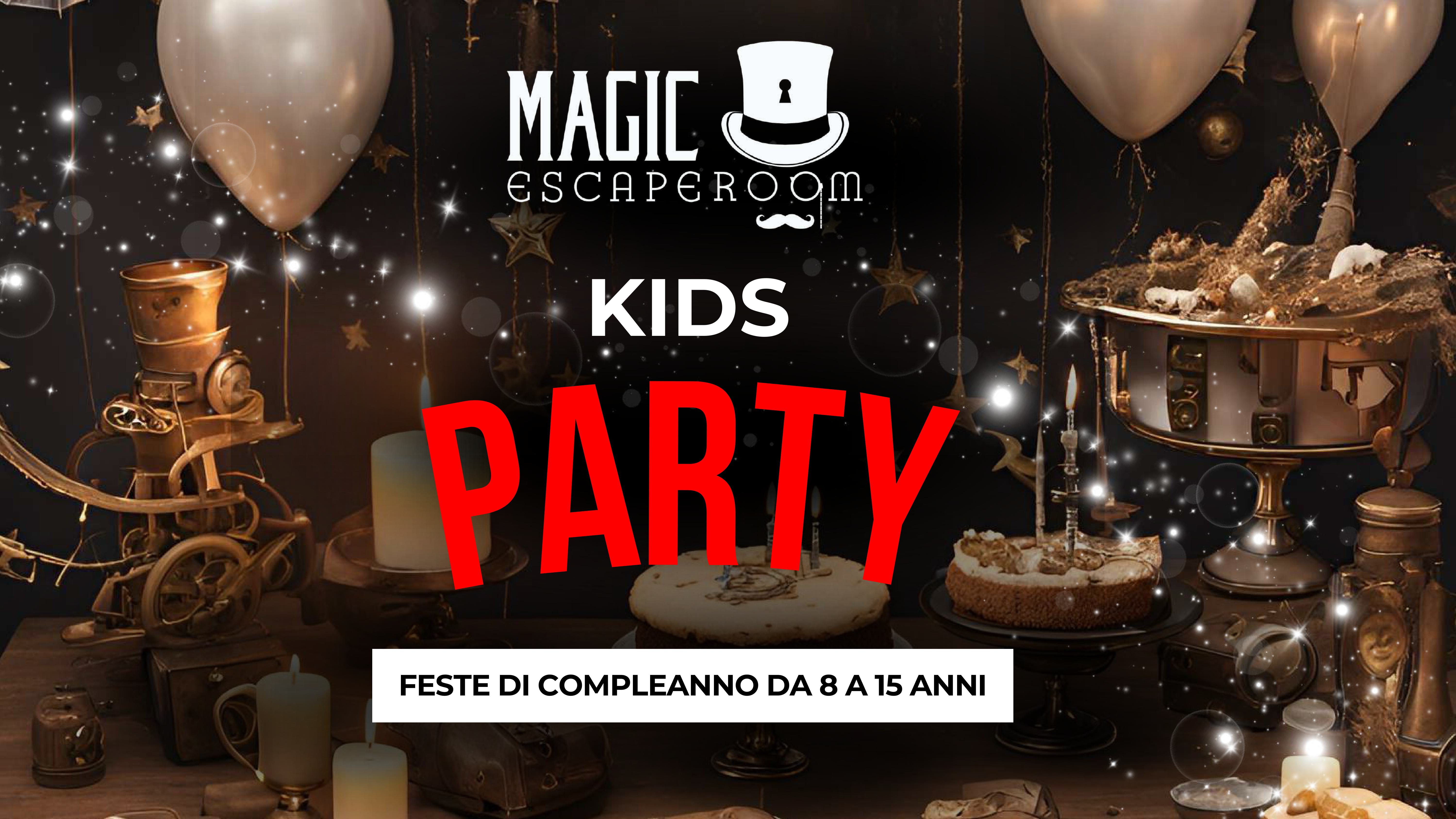Compleanno bambini in Escape Room - Festa bambini Magic Escape Roma