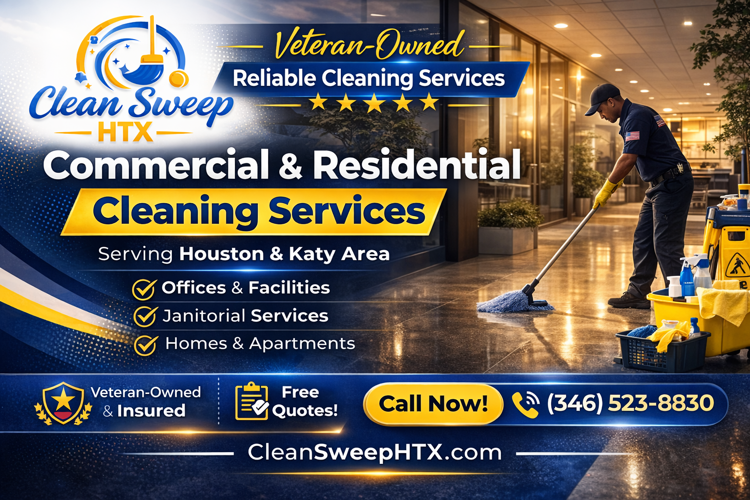 Commercial Cleaning Services Houston TX | Clean Sweep HTX