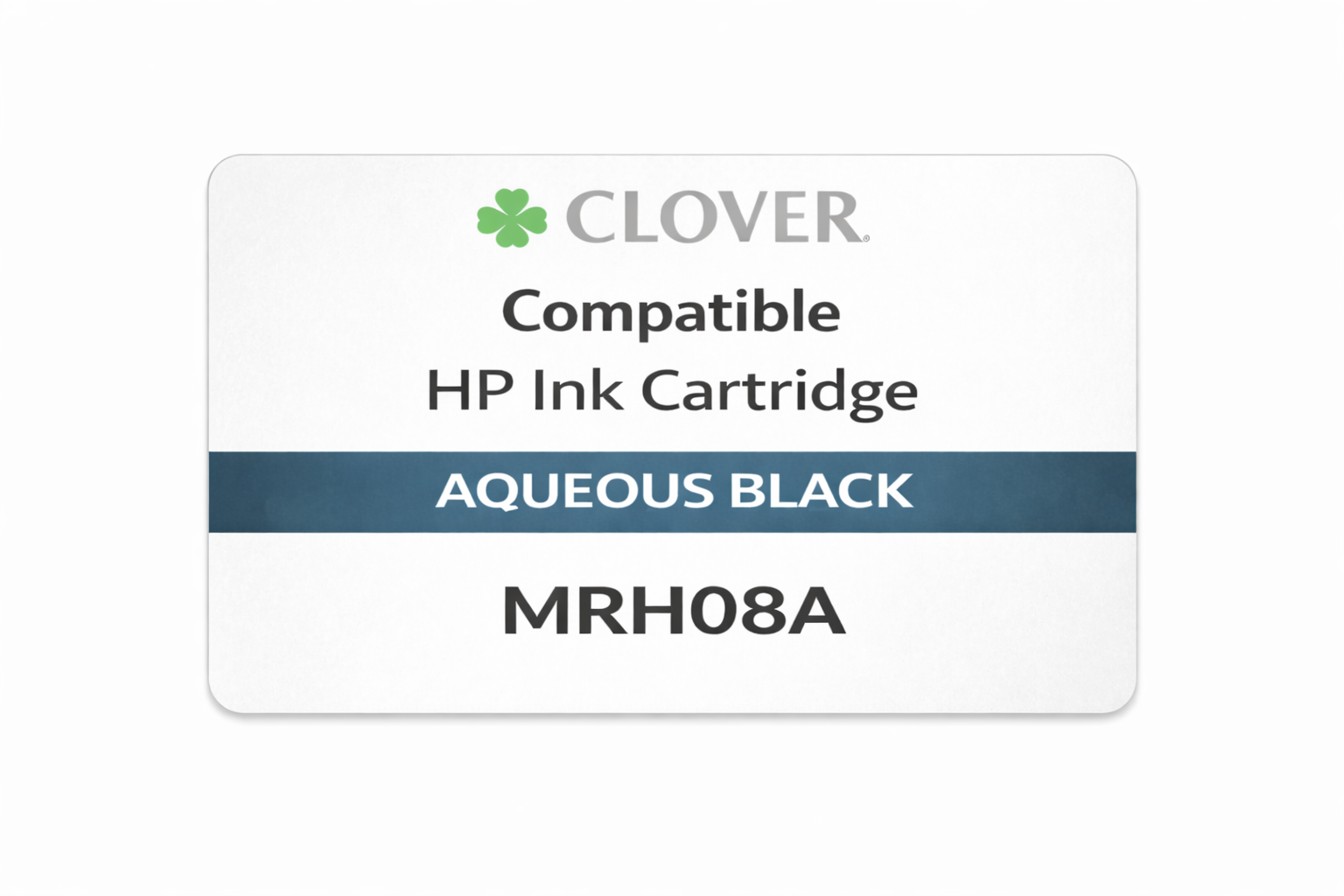 Clover Compatible HP Ink Cartridge - Aqueous Black - MRH08A