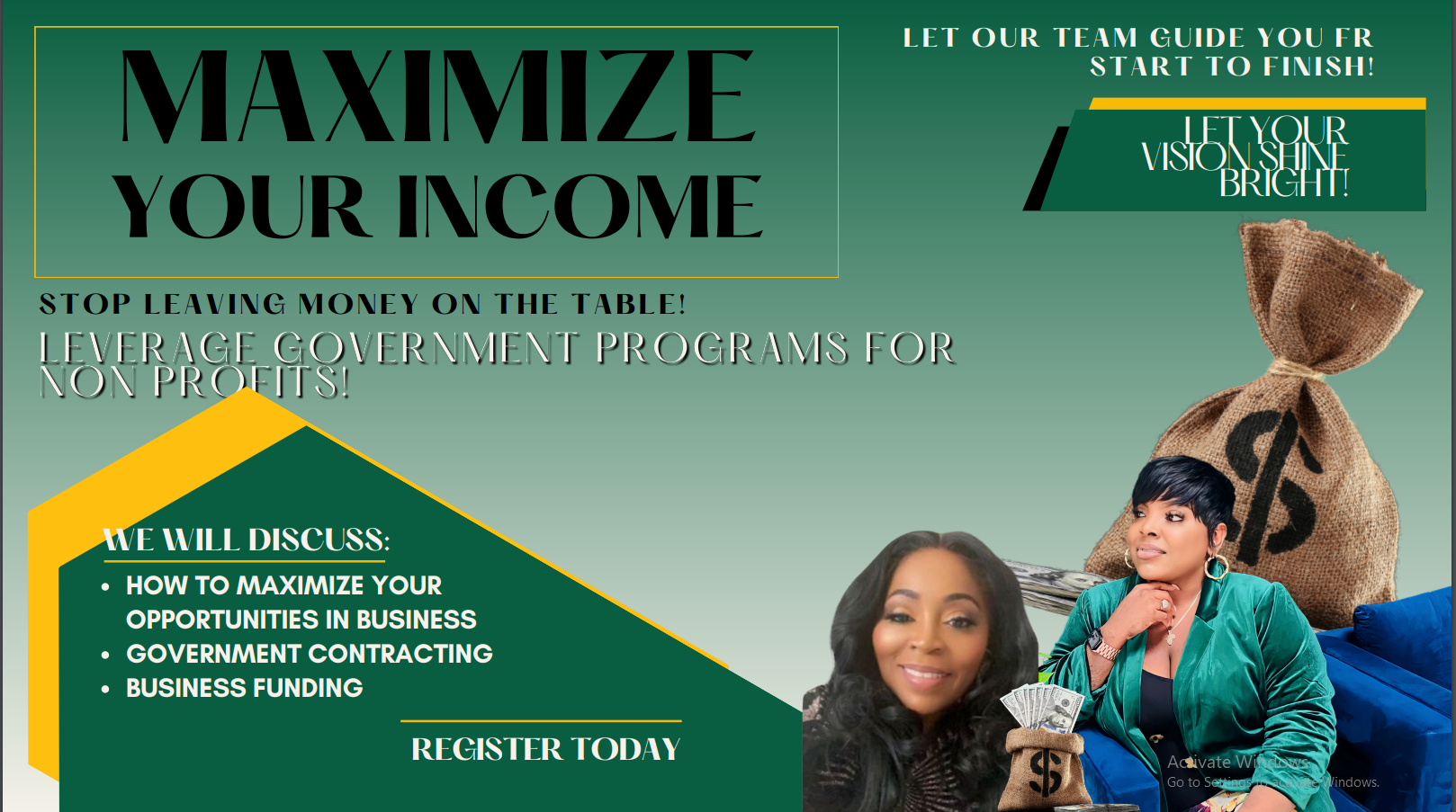 LEVERAGE GOVERNMENT FUNDED PROGRAMS FOR YOUR NON-PROFIT