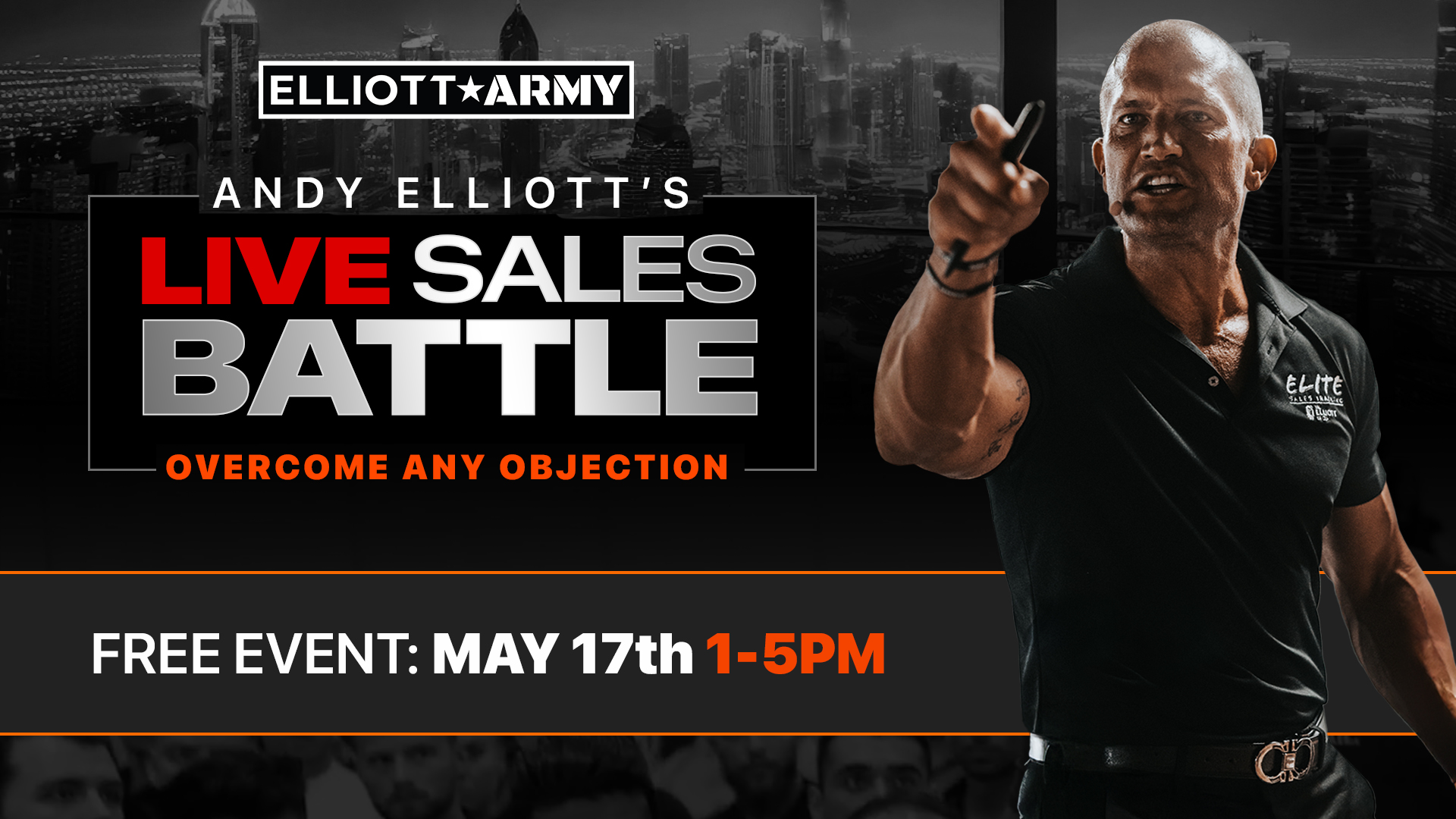 FREE EVENT - LIVE SALES BATTLE - OVERCOME ANY OBJECTIONS
