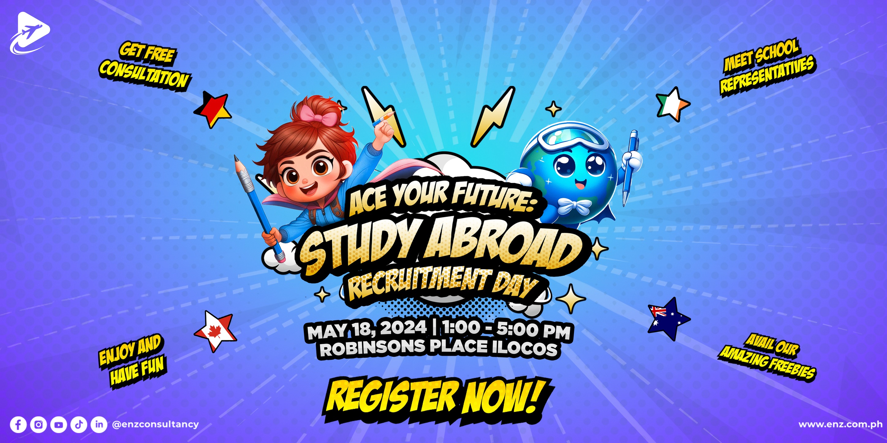 ENZ STUDY ABROAD EXPO 2024 LET'S EXPAND YOUR HORIZON