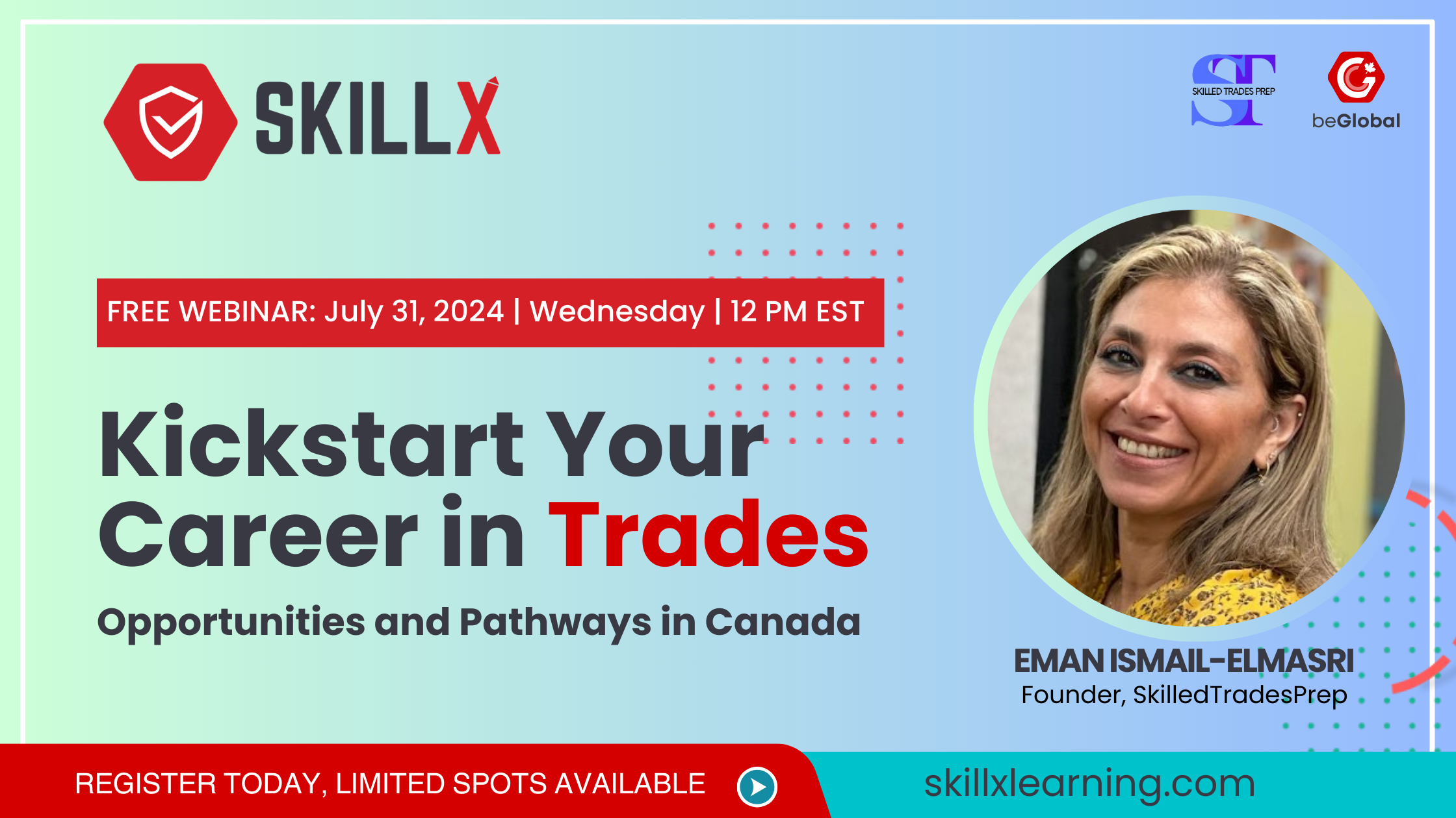 FREE Webinar: Kickstart Your Career in Trades | SkillX + BeGlobal