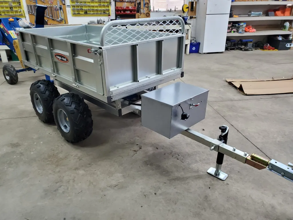 RR608 ATV/UTV Hydraulic Dump/ Deck Trailer - Driftwood Forestry