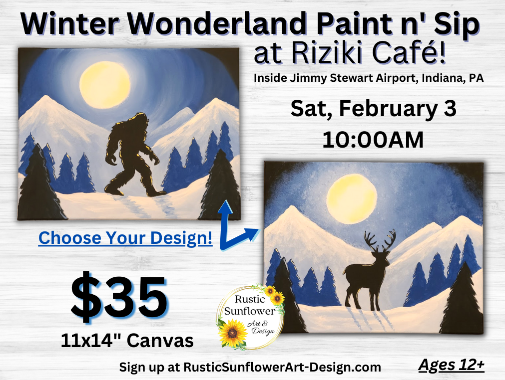 Winter Wonderland Paint 'n Sip on Feb 3, 2024