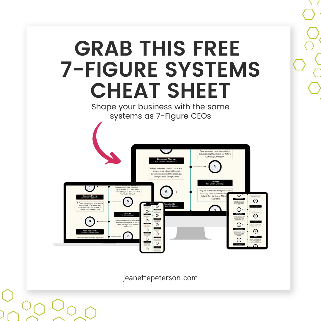 7-Figure Systems Cheat sheet