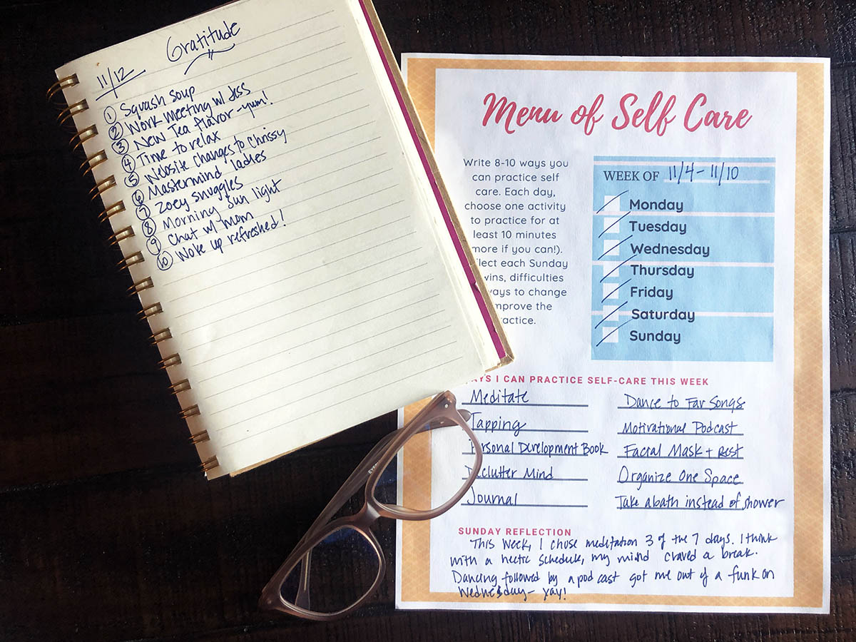 Menu of Self Care Resource