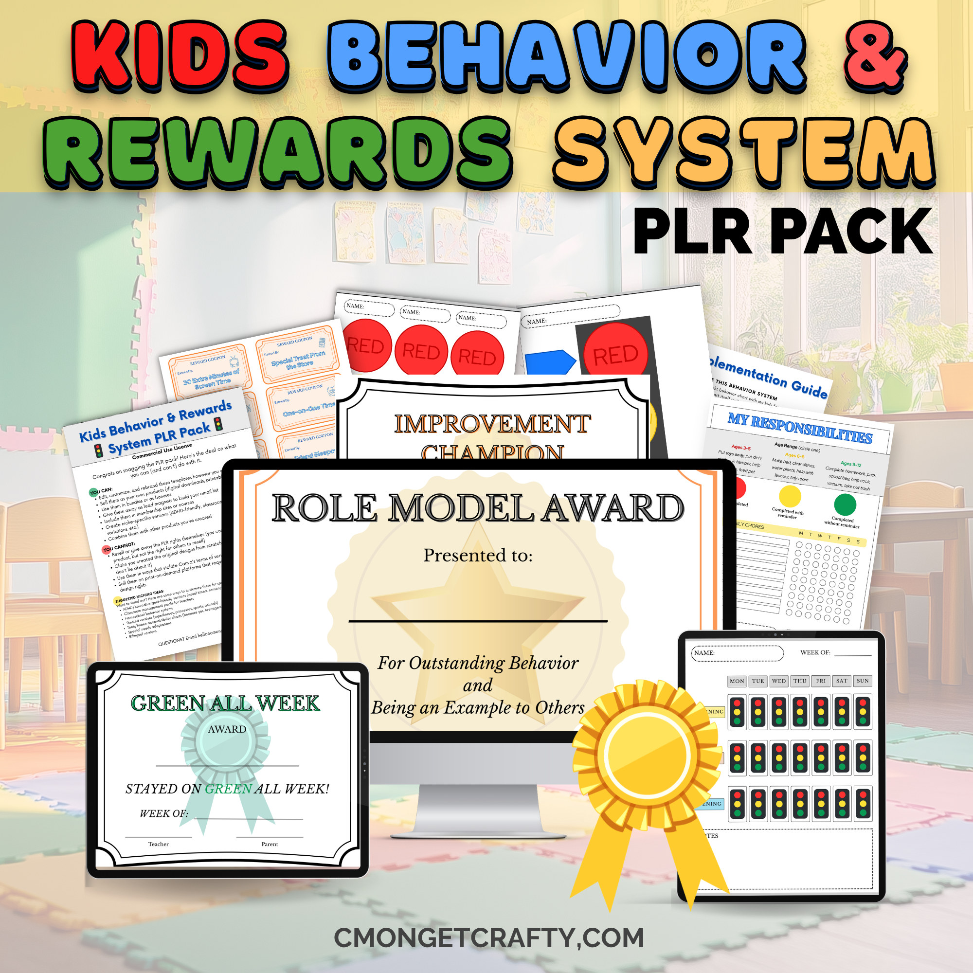 Kids Behavior & Rewards System PLR Pack