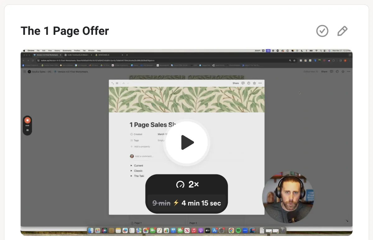 1 Page Offer Doc Template