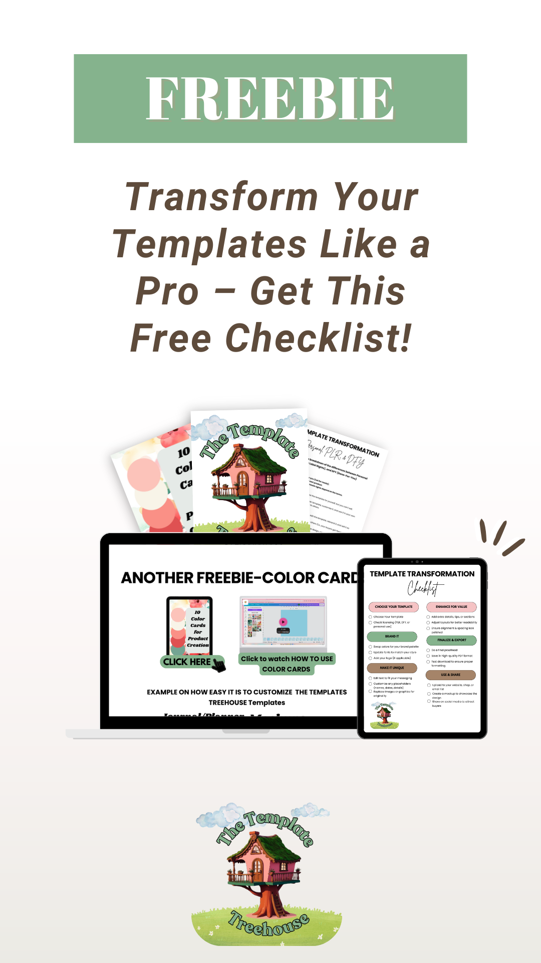 Template Transformation Toolkit – Free Checklist & Color Cards!