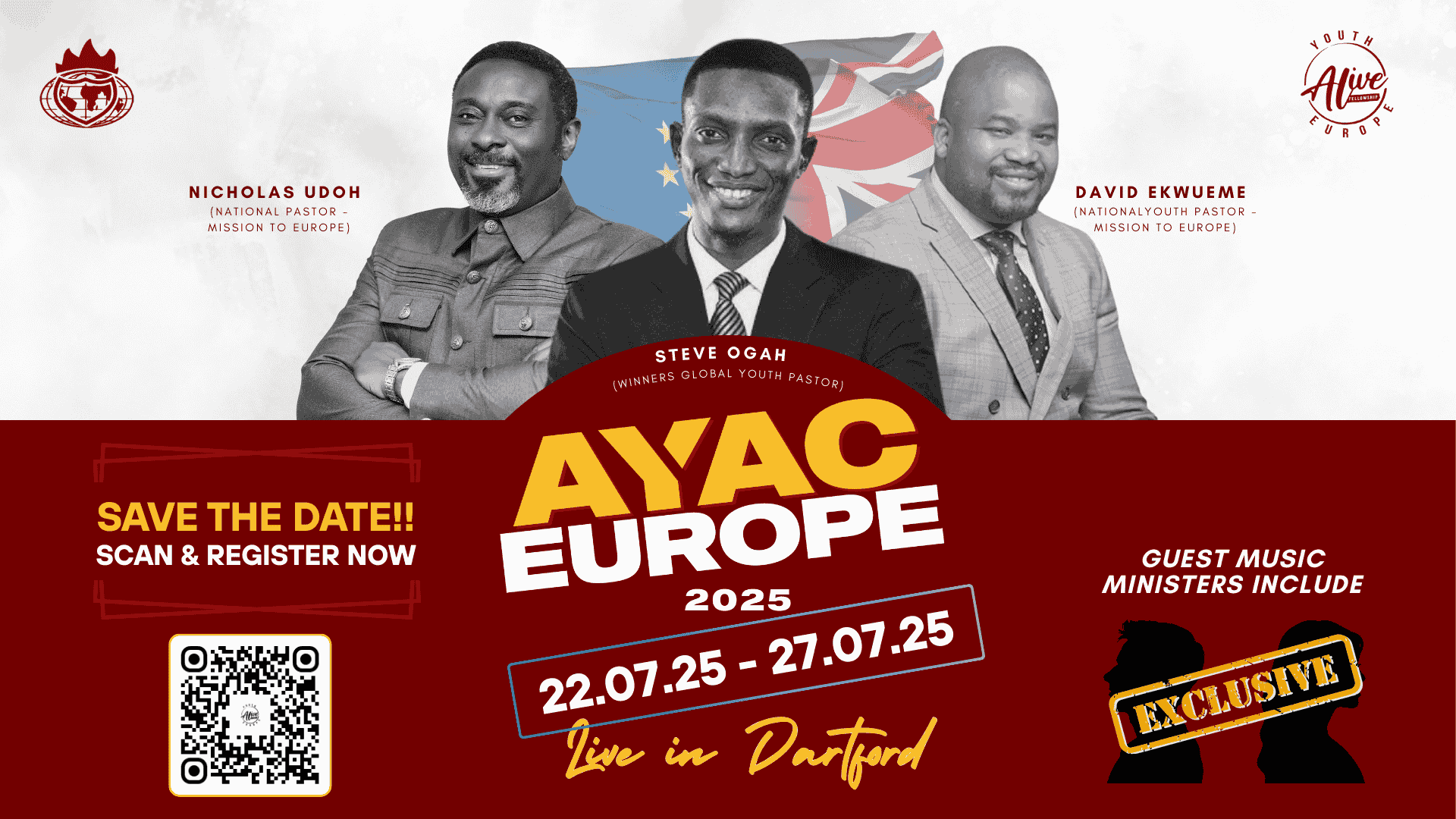 AYAC 2025 || Live in Dartford 22nd-27th July 2025