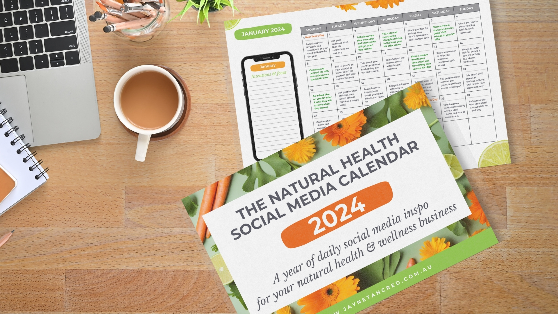 Natural Health Social Media Marketing Calendar & Ideas
