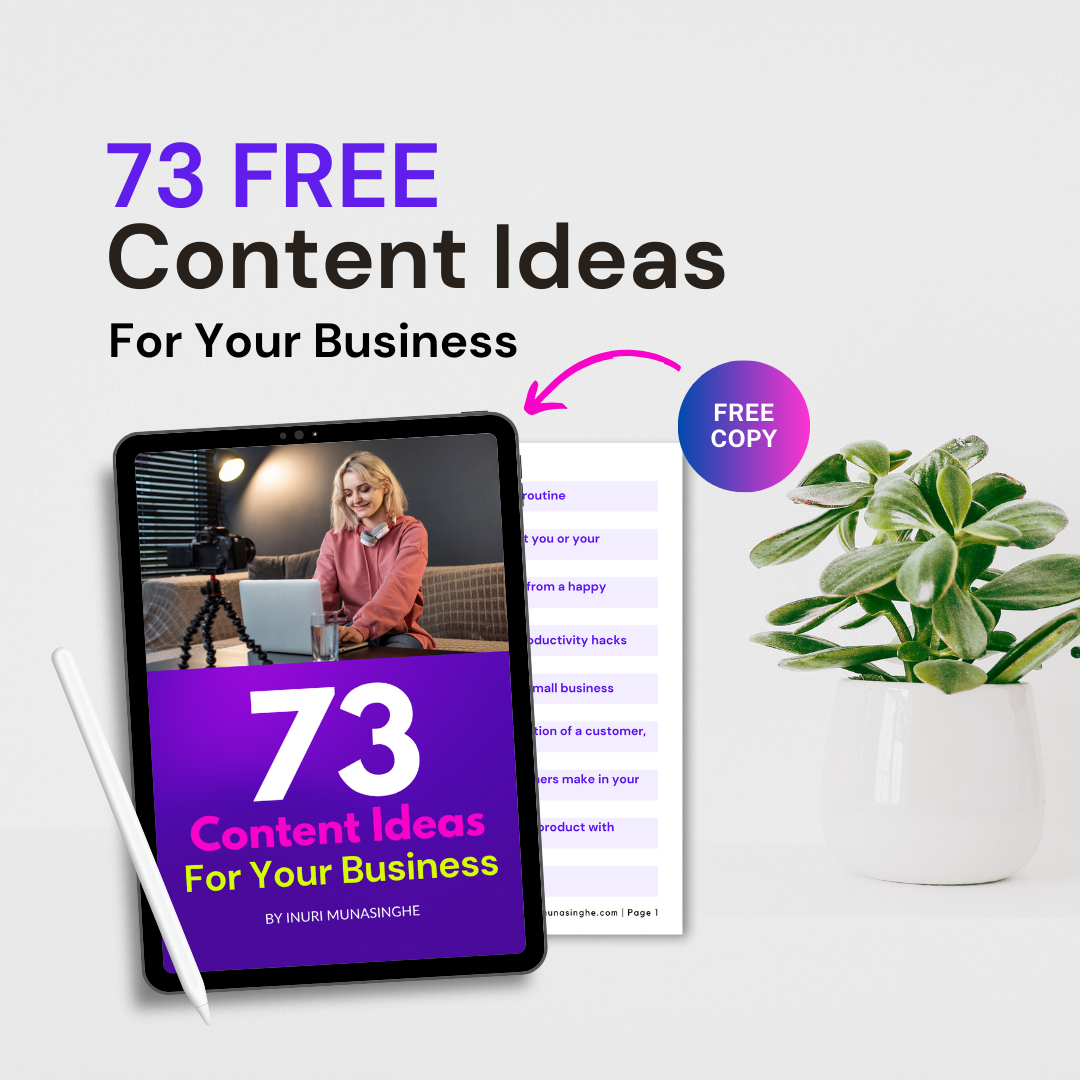 73 FREE Content Ideas For Your Business
