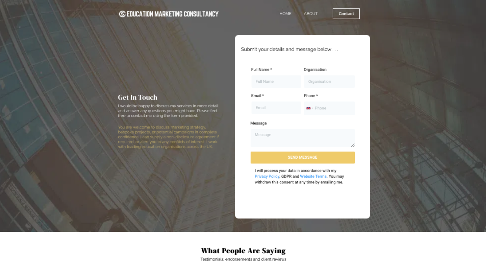 Contact - Sarah Cousins Education Marketing Consultancy