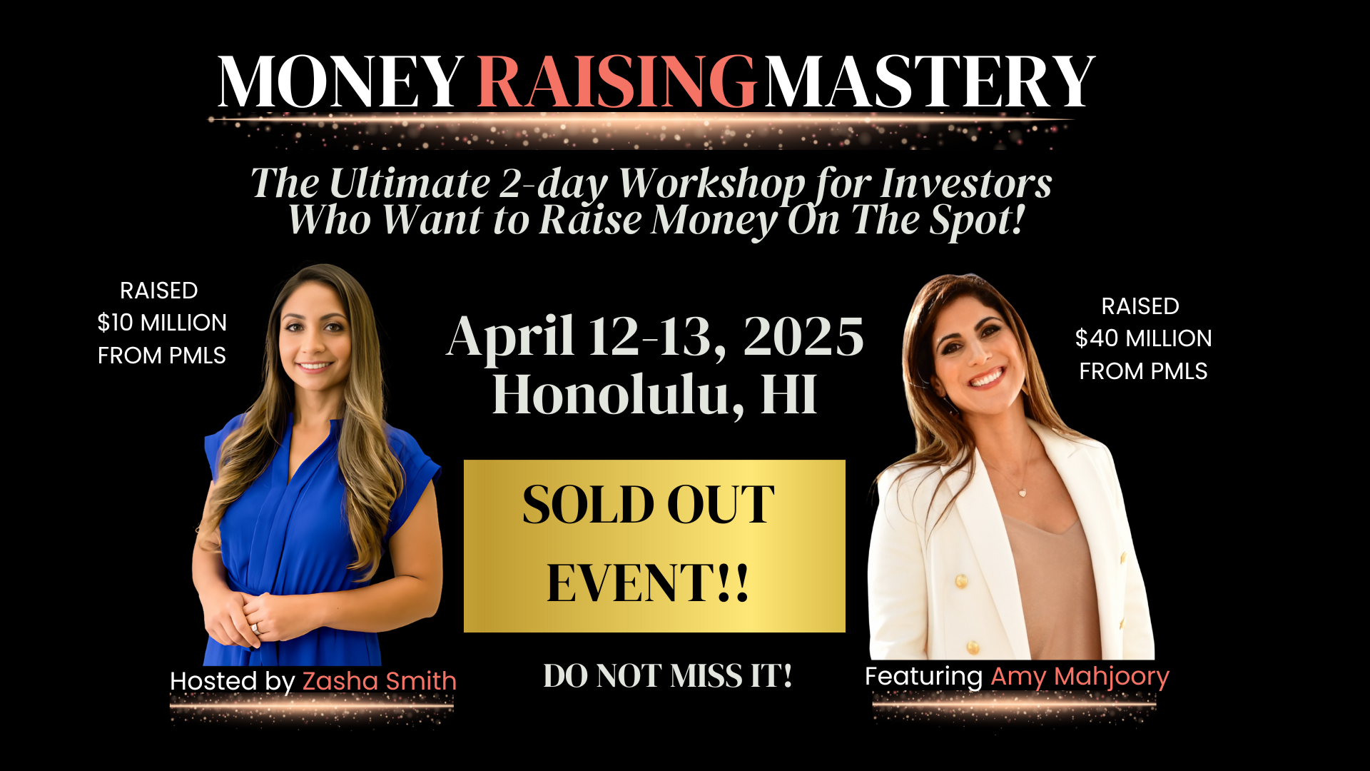 Money Raising Mastery Workshop – SOLD OUT