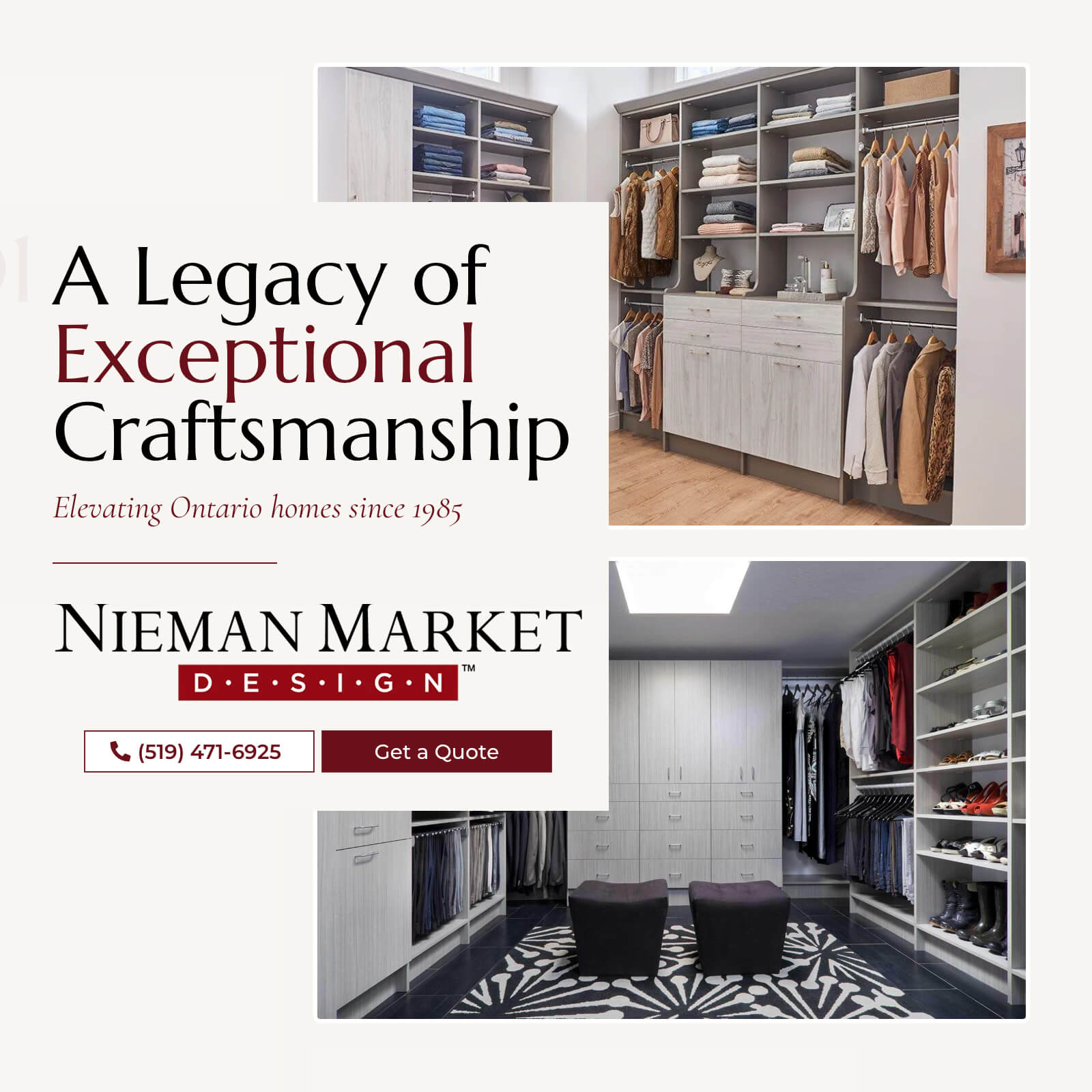 Custom Storage Solutions in London, Ontario | Nieman Market Design