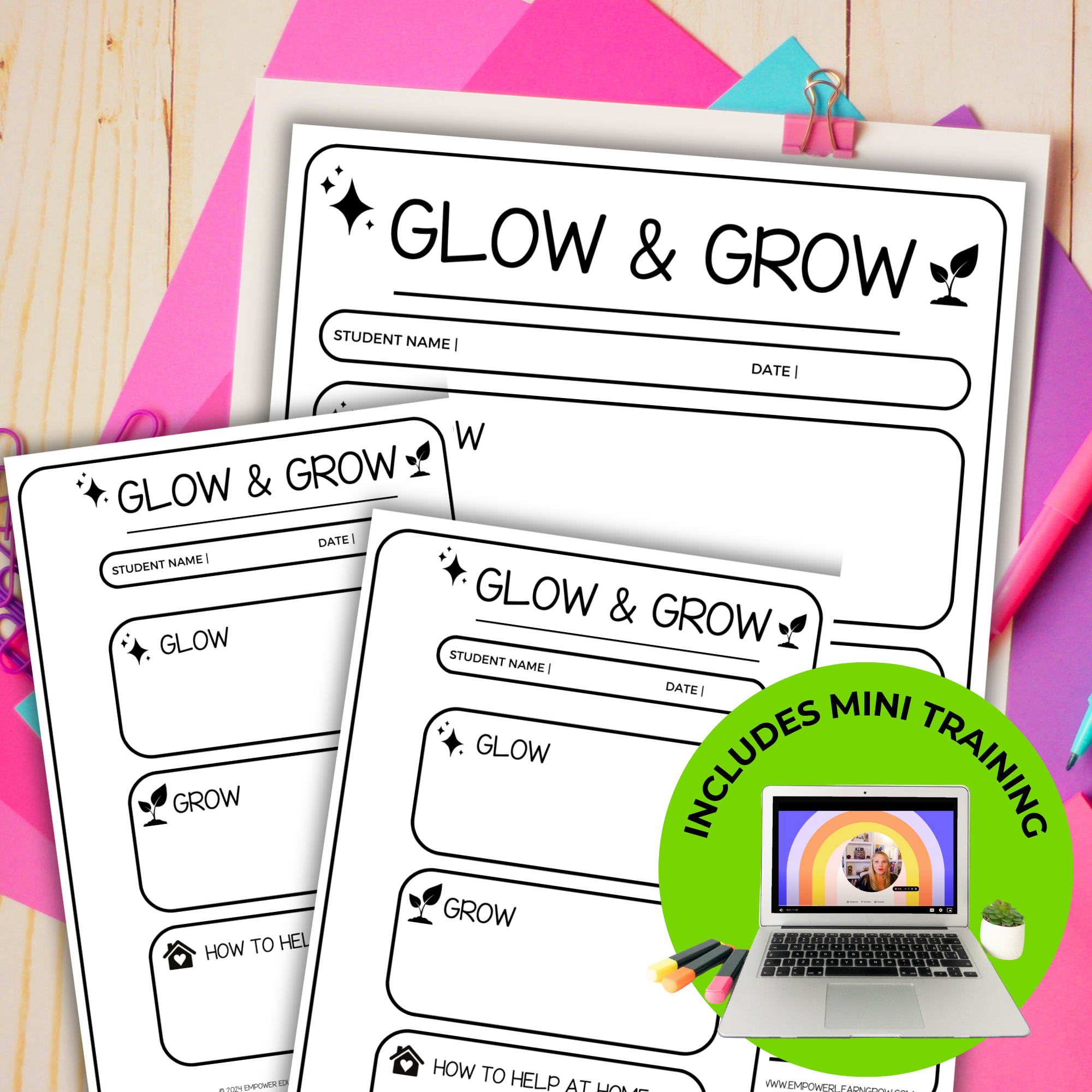Glow And Grow Freebie For Student Data Sharing