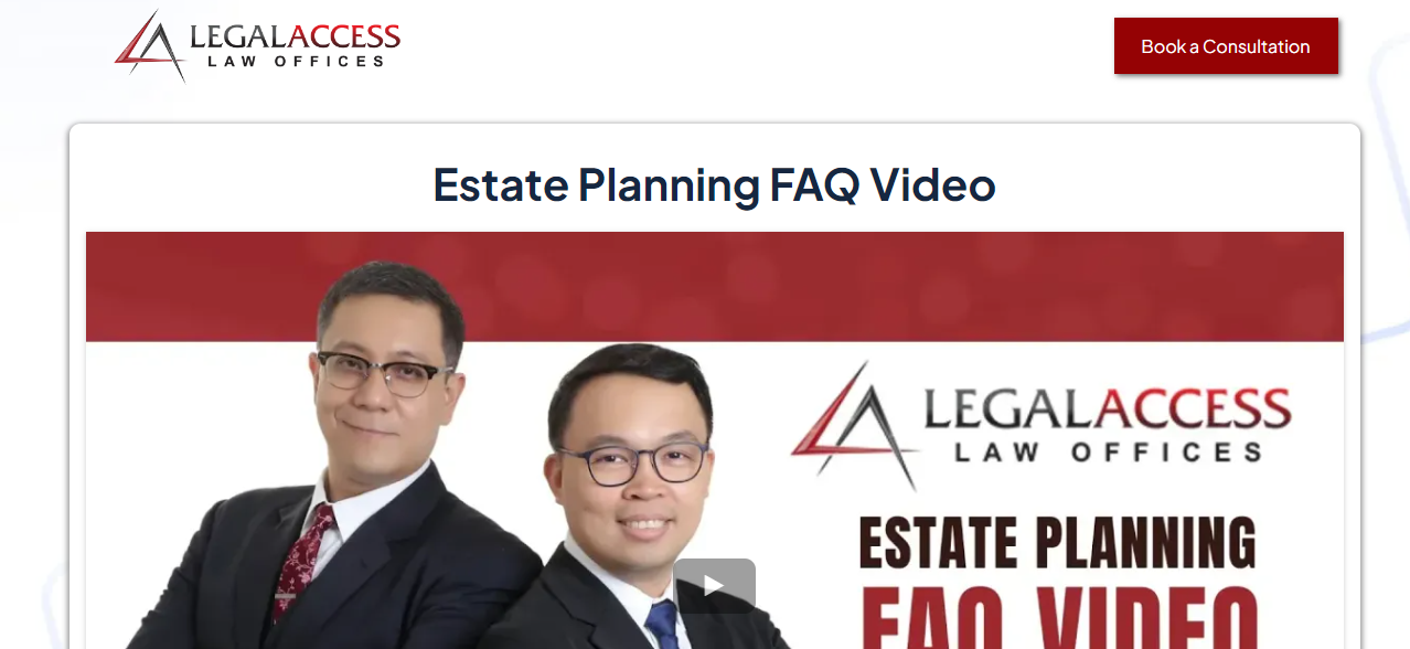 Legal Access | Estate Planning FAQ Video