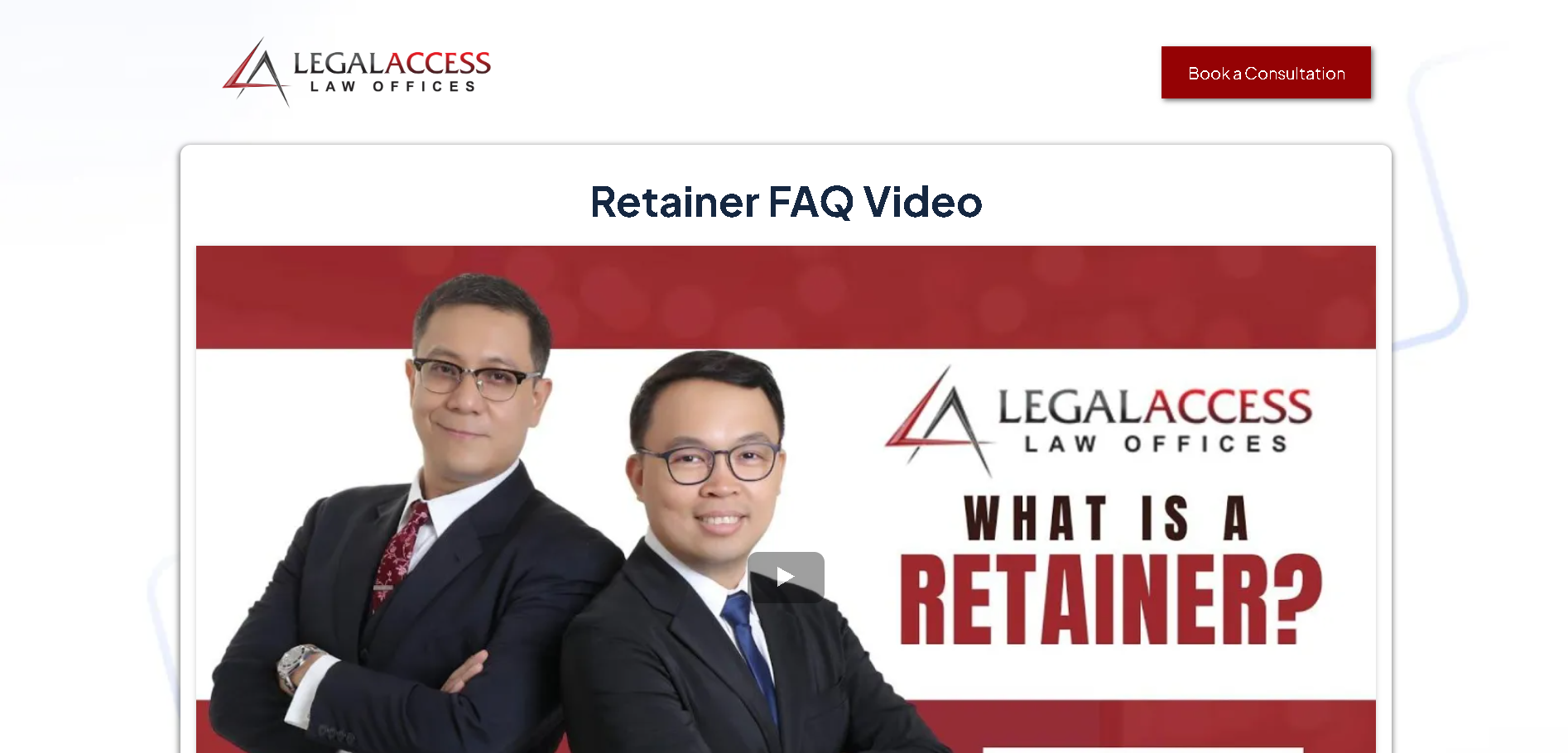 Legal Access | Retainer