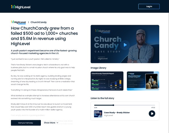 Case Study: How ChurchCandy grew to $5.6M in revenue using HighLevel