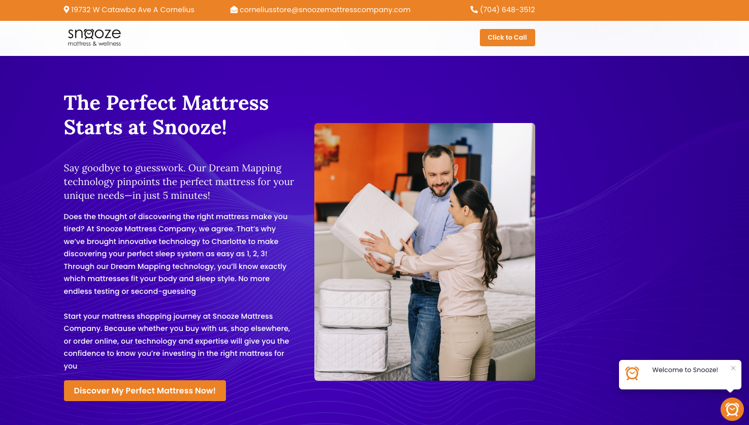 Snooze Mattress Cornelius | Dream Mapping