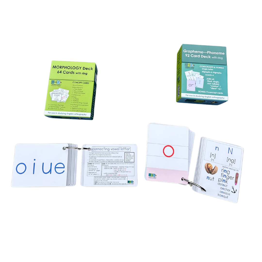 Educational Literacy Card Deck Bundle (Grapheme, Phoneme, Morpheme)