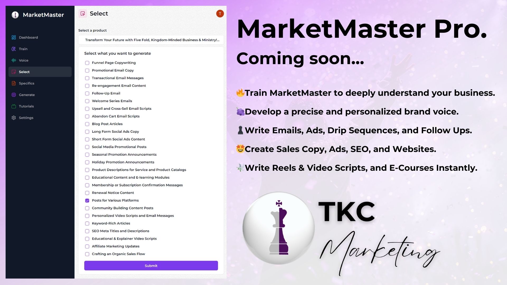Market Master Pro - Demo