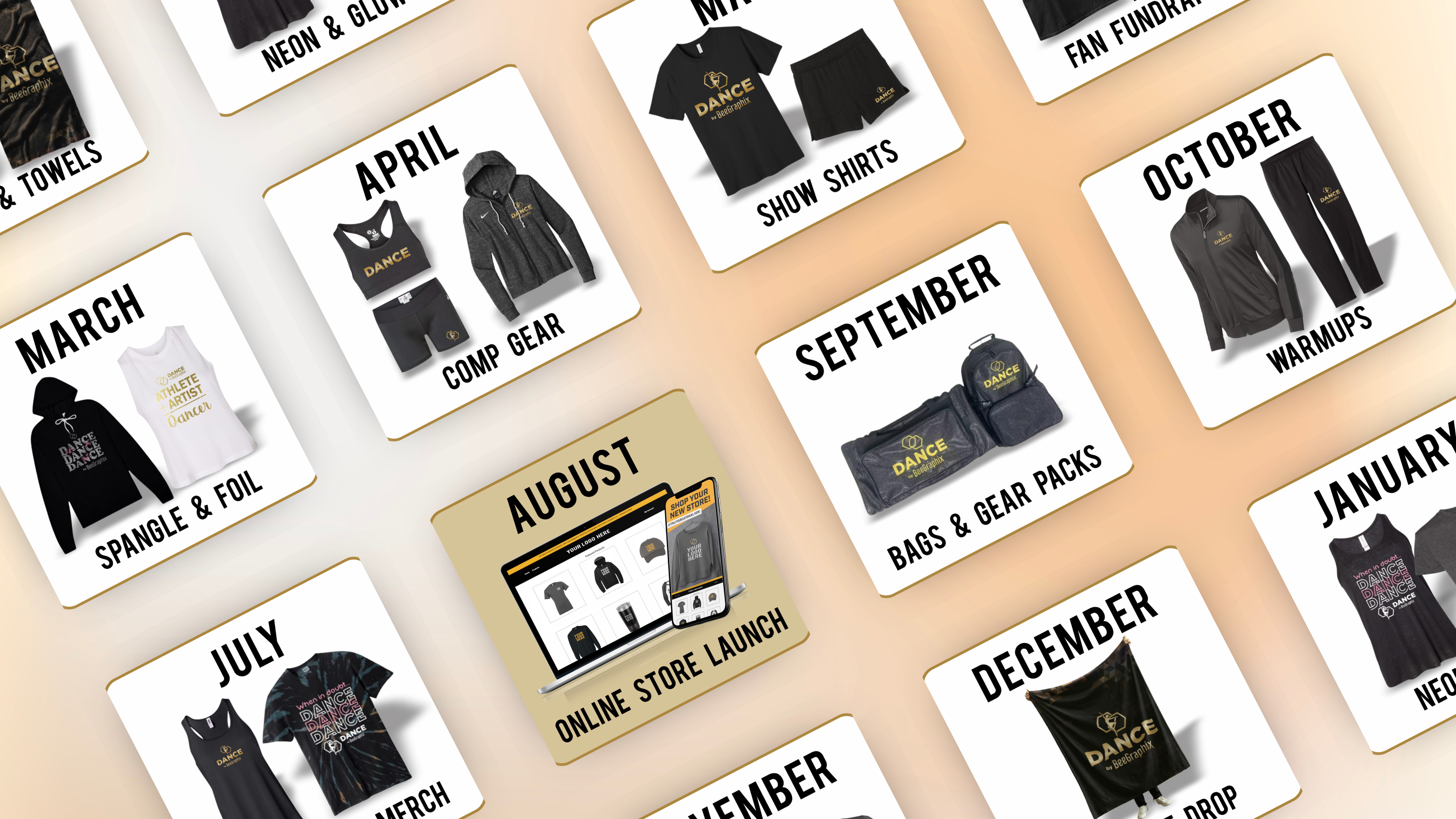 Monthly Custom Dance Studio Drops | Exclusive Merch & Fundraisers