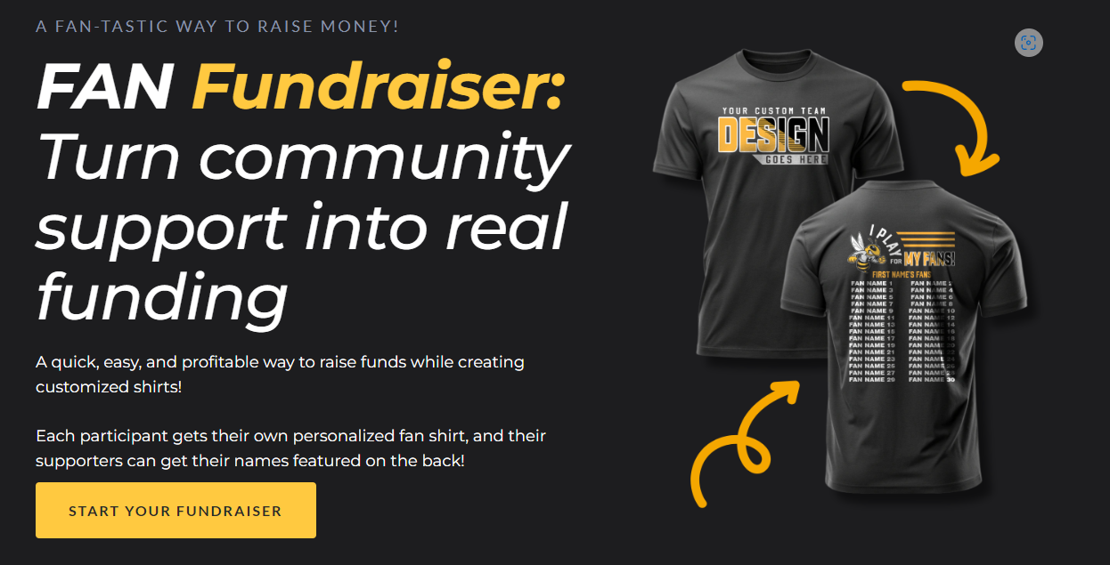 FAN Fundraiser | Custom Apparel Fundraising – Keep up to 90% Profit ...