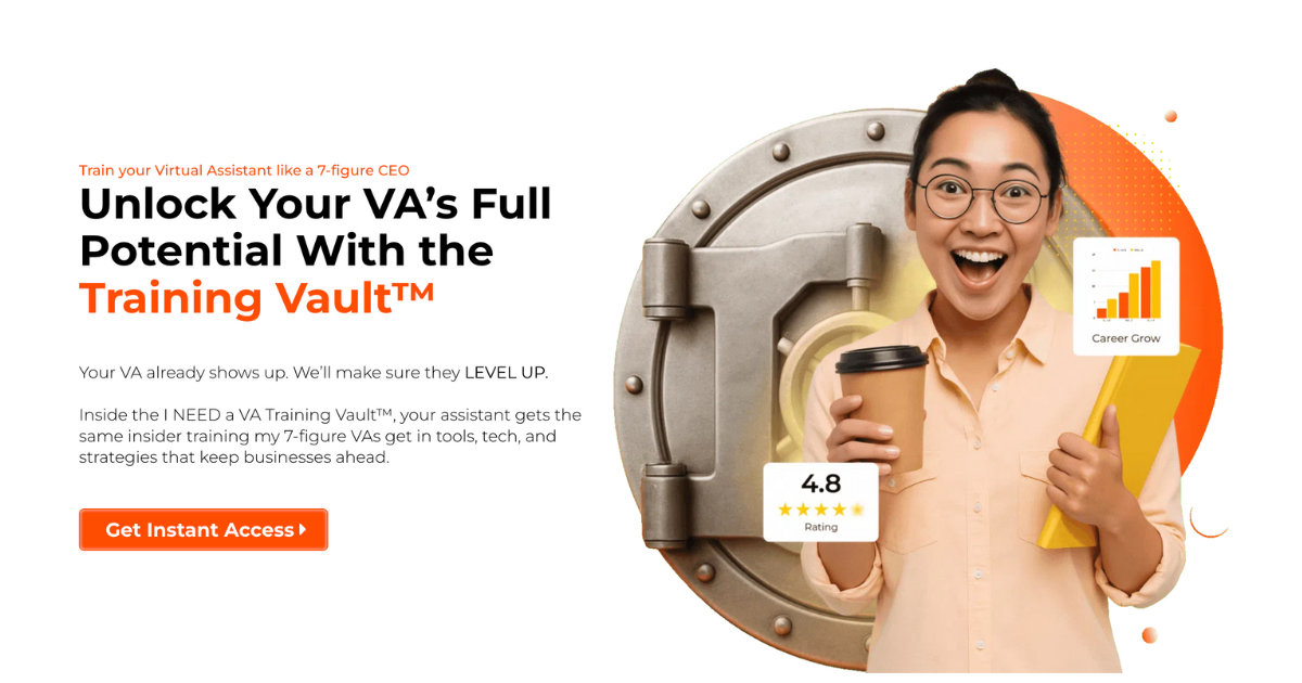 I NEED A VA Training Vault™ | Train Your Virtual Assistant Like a CEO