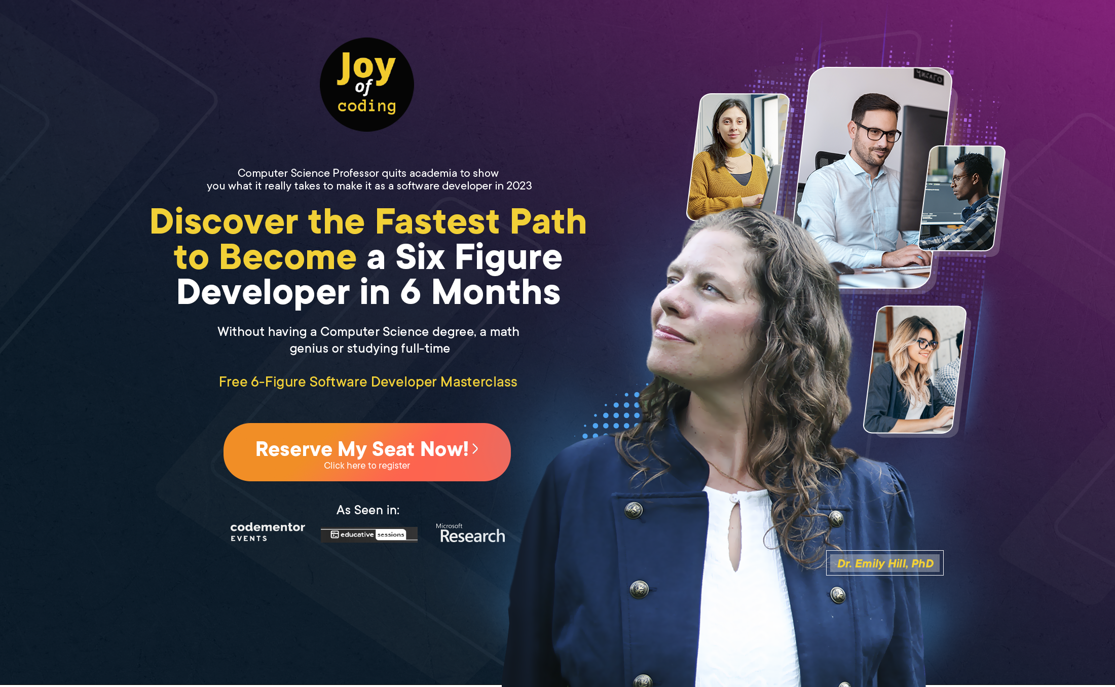 Joy of Coding | Register for the Masterclass