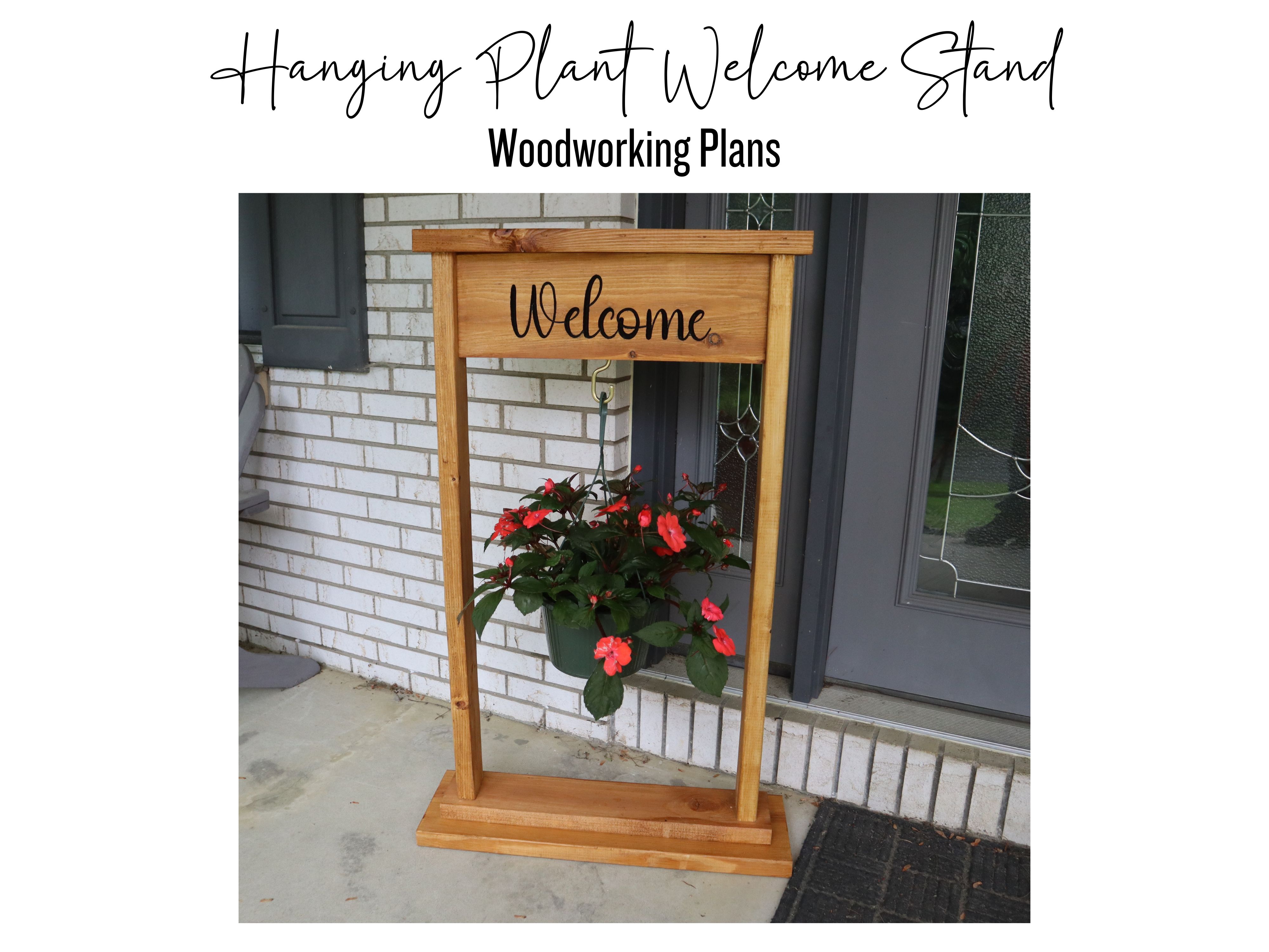 DIY Welcome Planter Sign – Woodworking Plans & Video Tutorial
