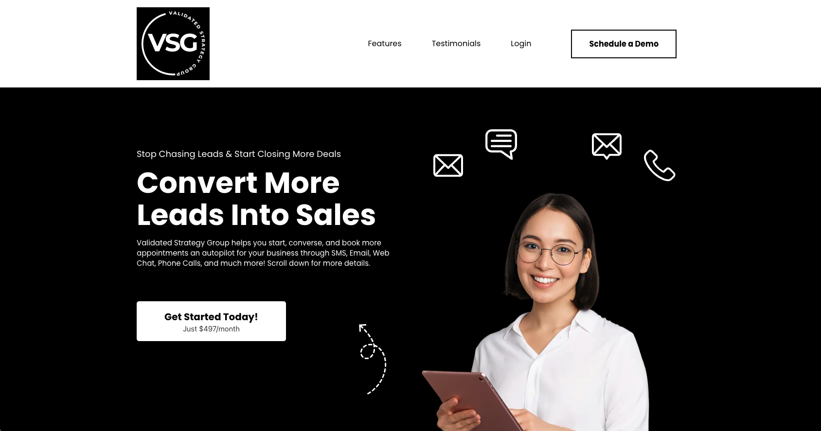 VSG Toolkit™ by Validated Strategy Group | Convert More Leads Into Sales